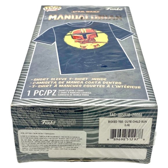 Funko | Shirts | Funko Boxed Tee The Mandalorian Cute Child Sun Baby ...